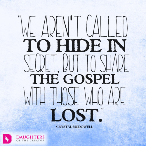 Not a Secret Disciple - Daughters of the Creator