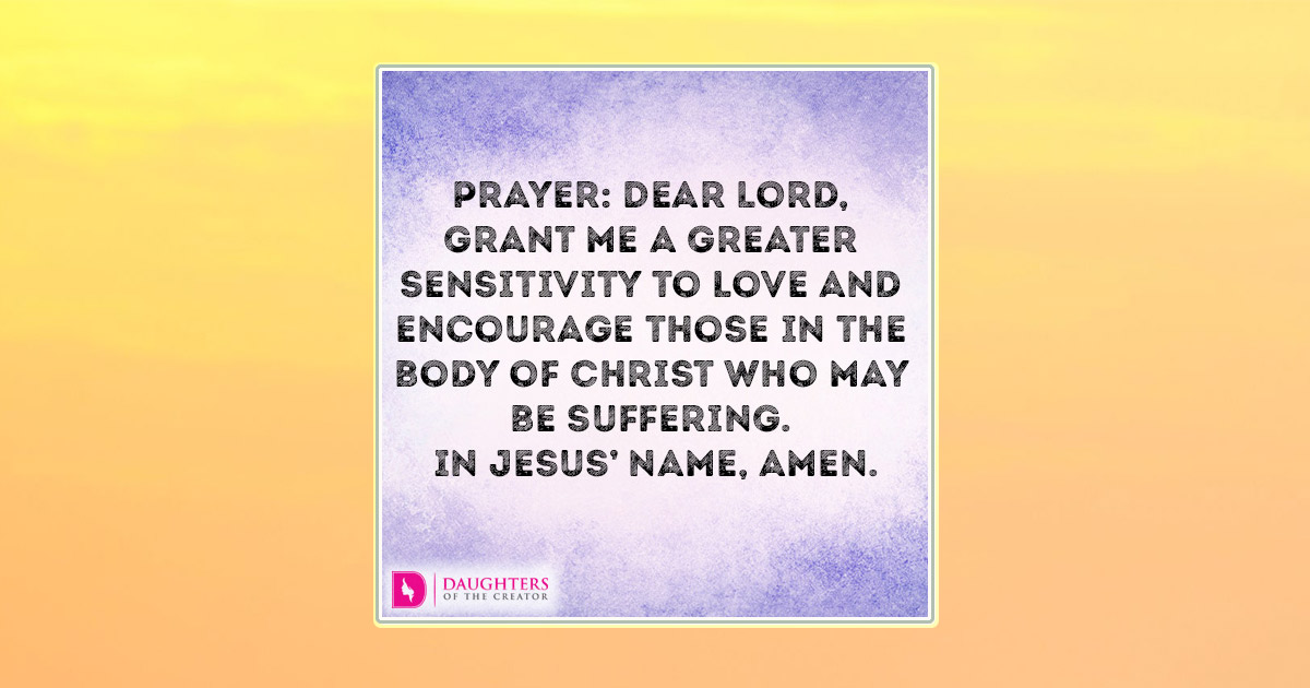 Joy and Pain in the Church - Daughters of the Creator